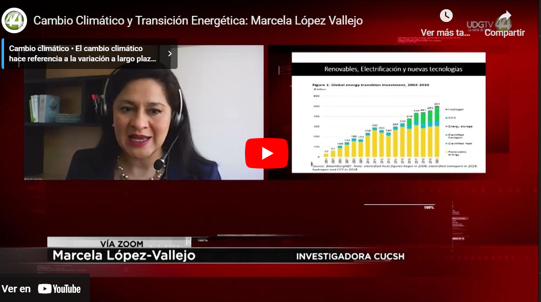 Cambio Climático y Transición Energética: Marcela López Vallejo